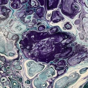 Art | Rough Seas 1 X 10 Acrylic Pour Painting Kat Sanders Painting ...